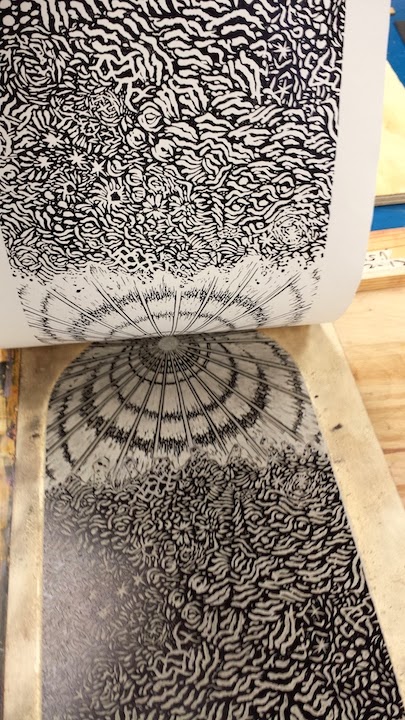 JESSE SHAW: transferring image from one linocut key block to another ...