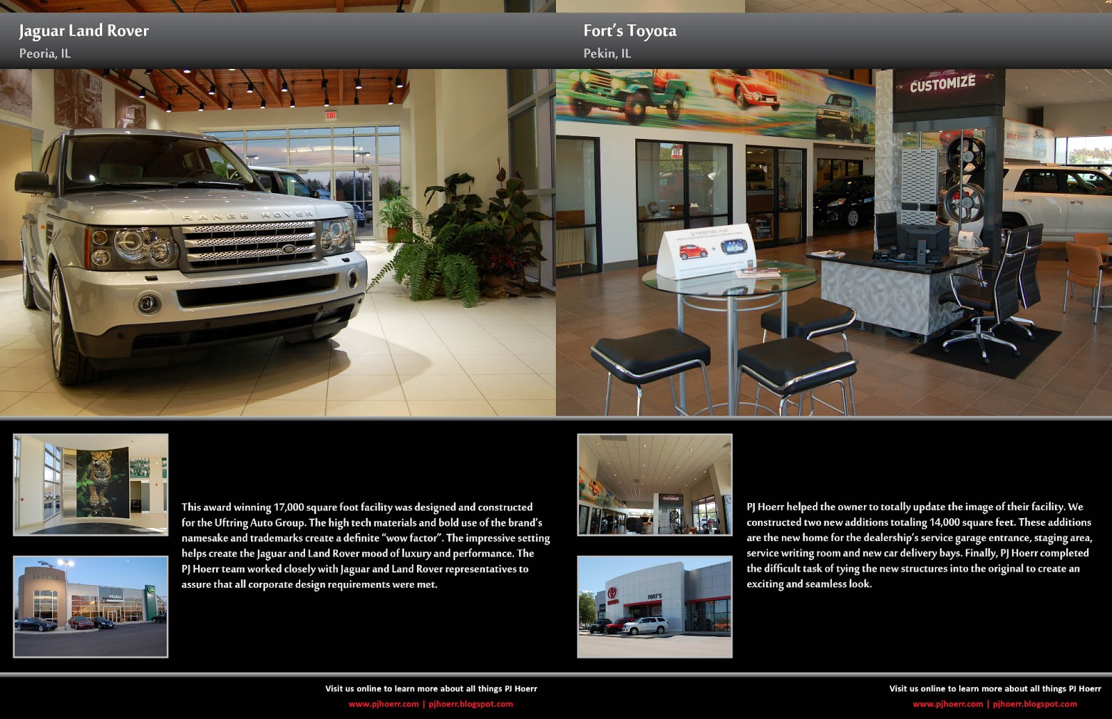 P.J. Hoerr, Inc.: Automotive Dealerships Brochure