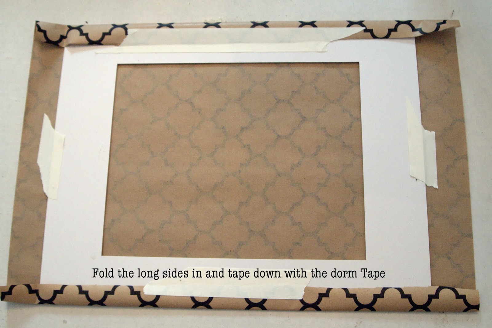 Wrapping Paper Photo Frame Mat Project