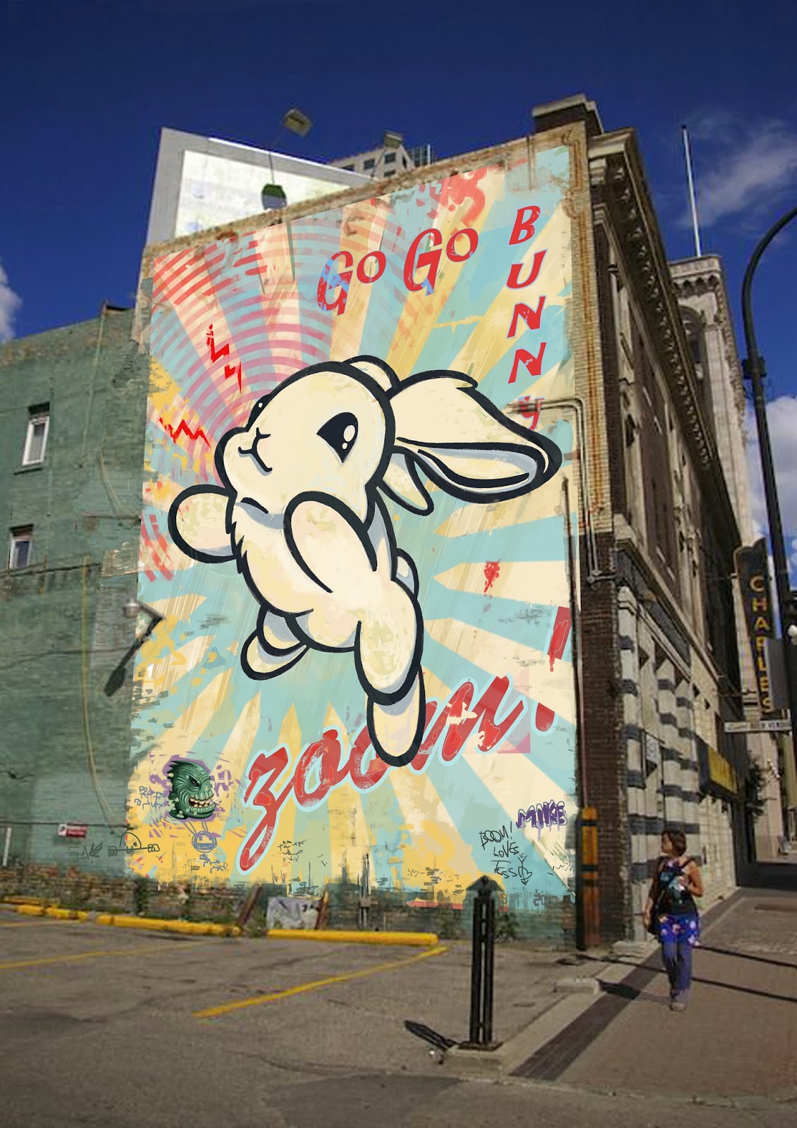a pinch of salter: Go Go Bunny Mural