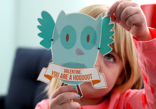 My Owl Barn: Printable Valentine Puppets