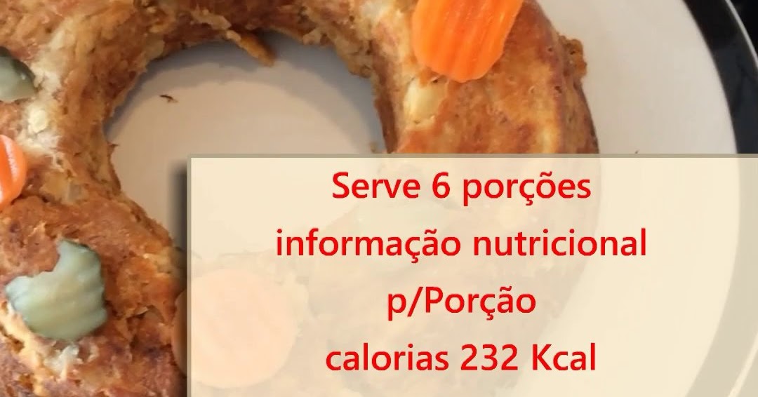 Pudim de Pão Integral com Peixe - 232 Kcal/porção
