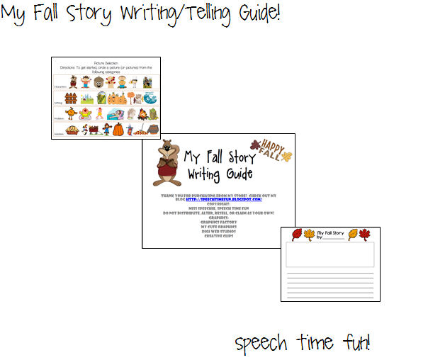 My Fall Storytelling/Writing Guide! (PLUS A WRITING ROUND-UP) - Speech ...