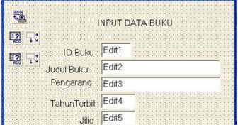 Delphi: 7.Aplikasi Perpustakaan-Form Buku (Delphi7)