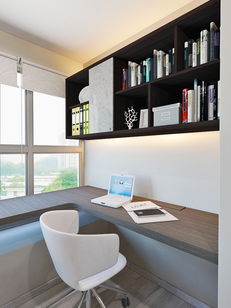 Natura Loft Bishan - Study Room - Freelance for Interior Design 3D ...