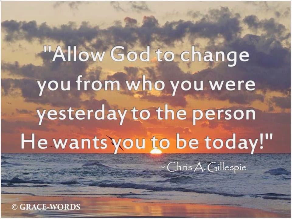 GRACERUNNER JOURNAL: The Person God Wants Me to Be...