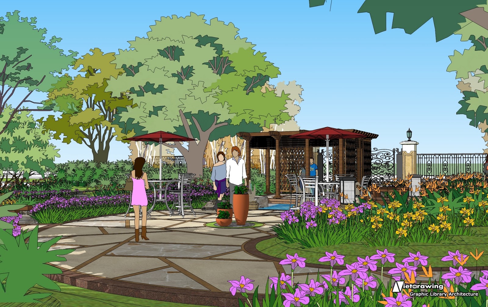 [SKETCHUP] LANDSCAPE MODEL 03 - ANARCHIVN