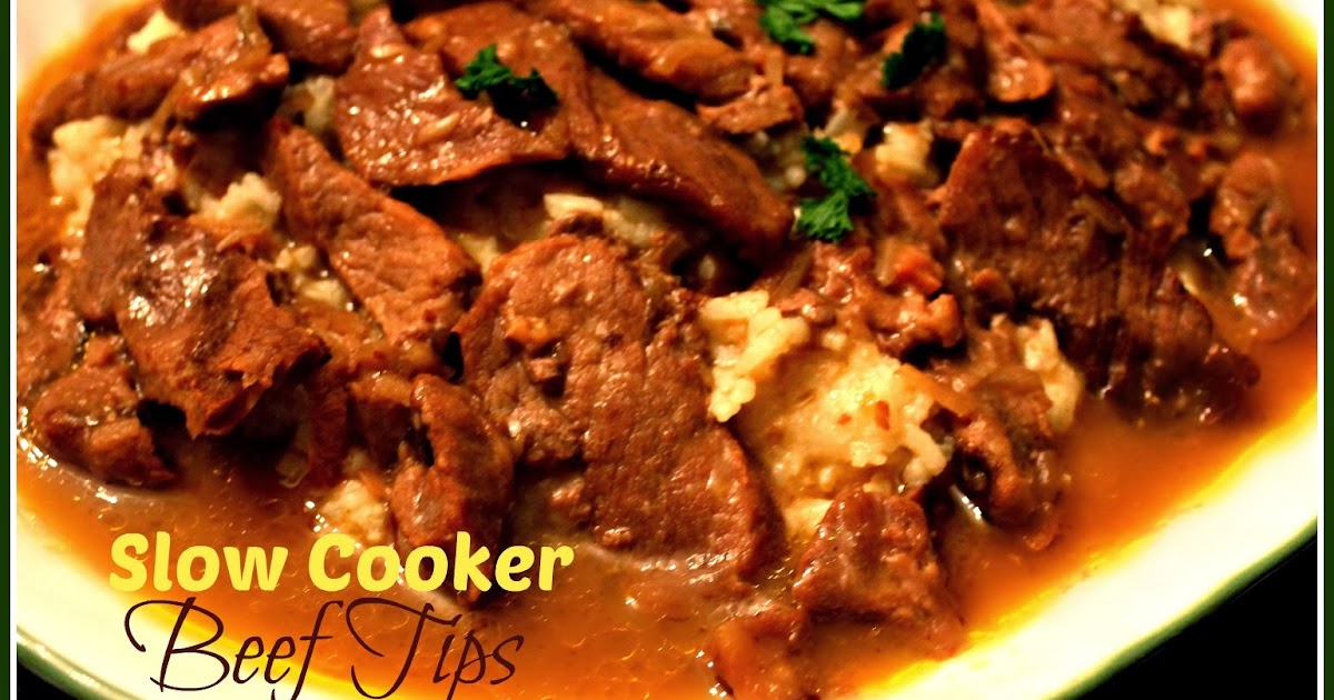 Sweet Tea and Cornbread: Slow Cooker Beef Tips!