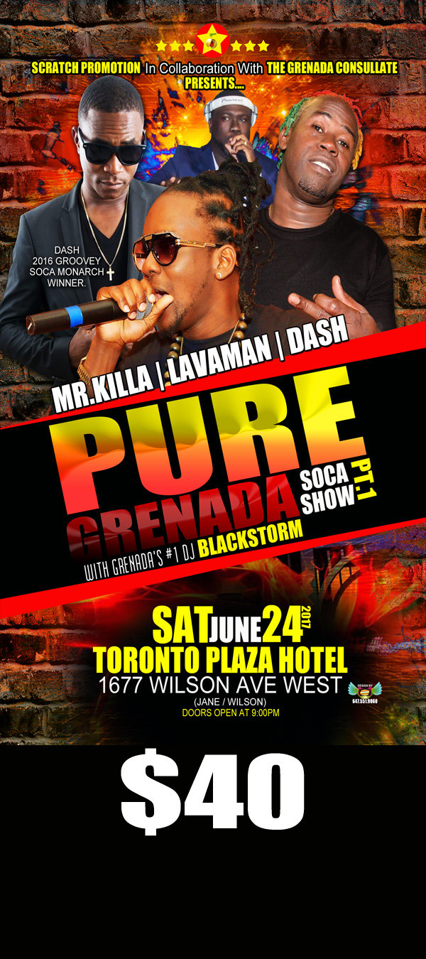 C.A. Confidential: Pure Grenada Soca Show @ Toronto Plaza Hotel, Toronto, ON - Sat Jun 24th!