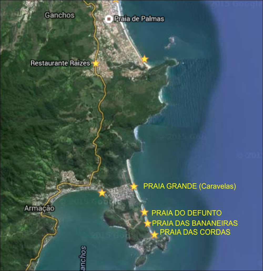 LAS PLAYAS DE GOV. CELSO RAMOS: PRAIA DO DEFUNTO, PRAIA DAS BANANEIRAS ...