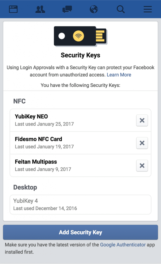 Now Facebook has a “security key” feature to protect you from hackers