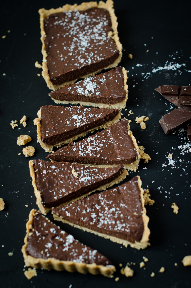 Tarte chocolat coco - Cerise et Praline