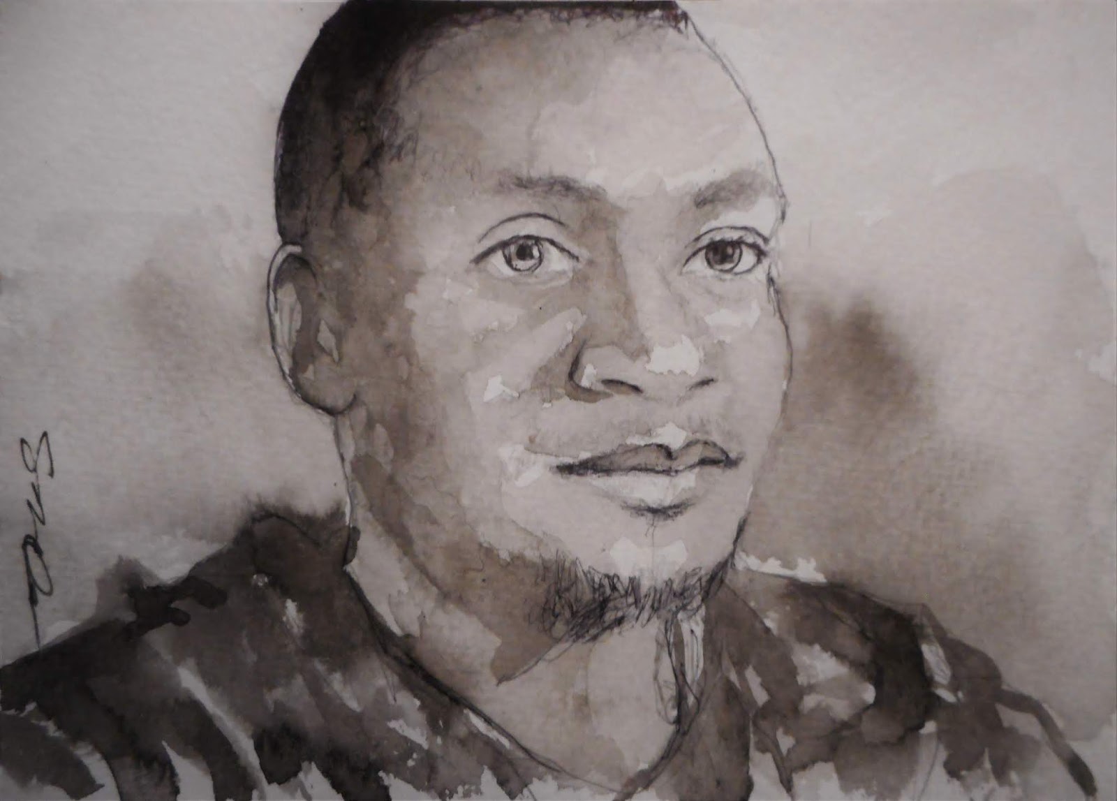 Acoustic Drawings The Shinji Ogata Gallery: A Portrait of a Man from ...