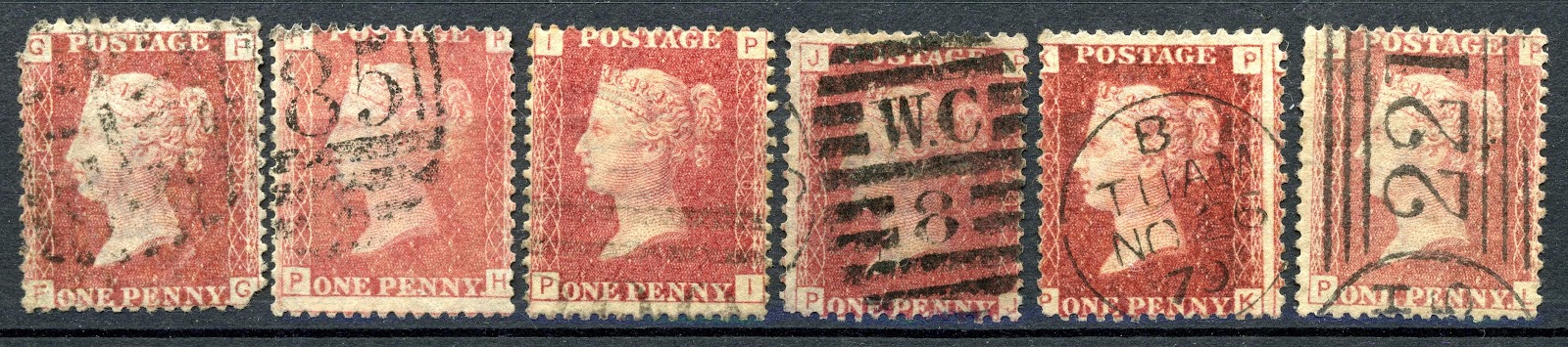 Big Blue 1840-1940: 1864-79 GB Penny Red Sheet Reconstruction: In ...