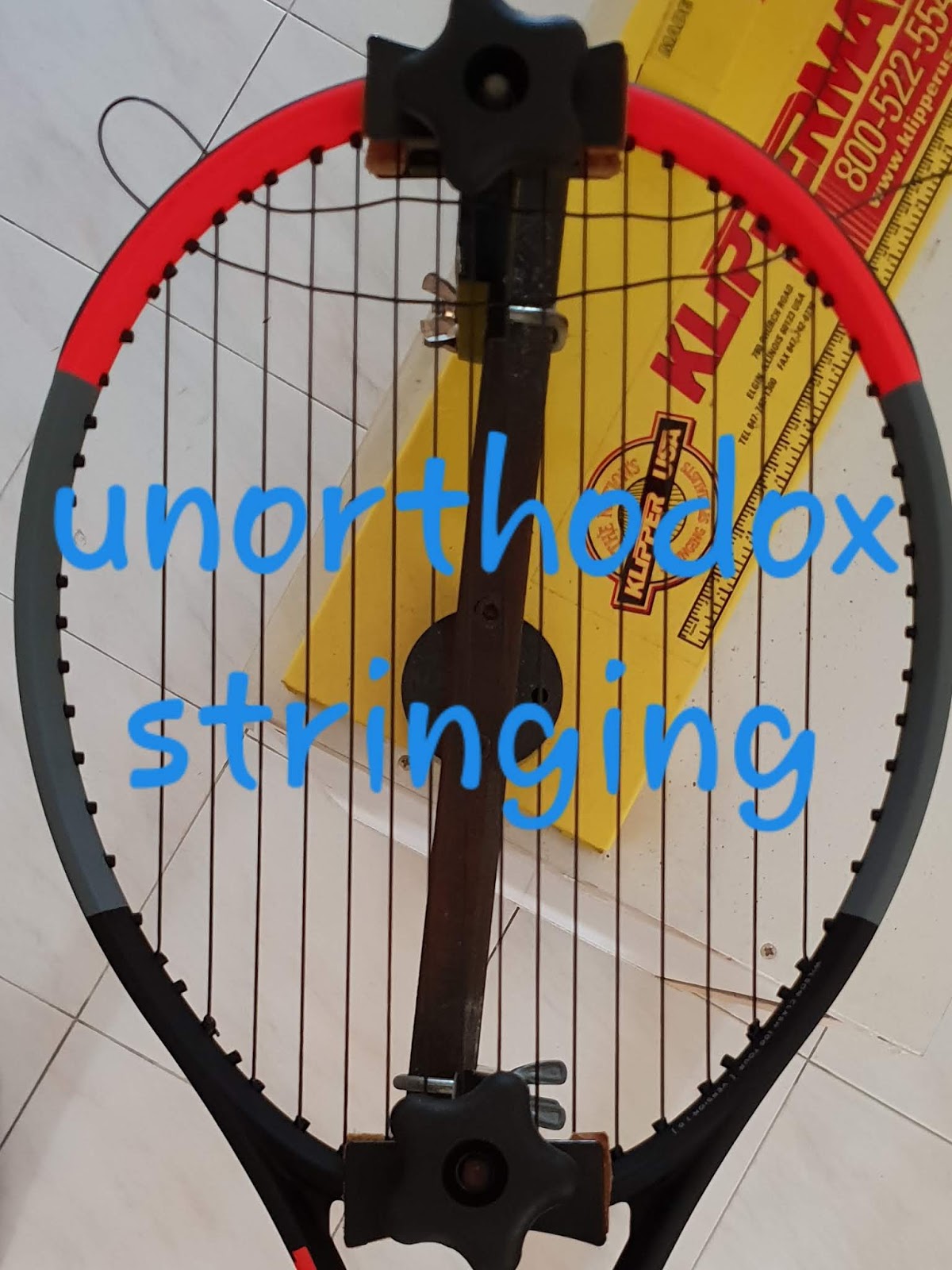 Unorthodox Stringing: Wilson Clash Customization