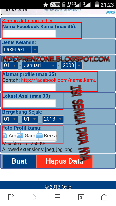Tutorial Membuat Fake Ktp Facebook - IndoPren Zone