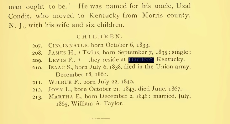 Ohio County, Kentucky History: March 2019