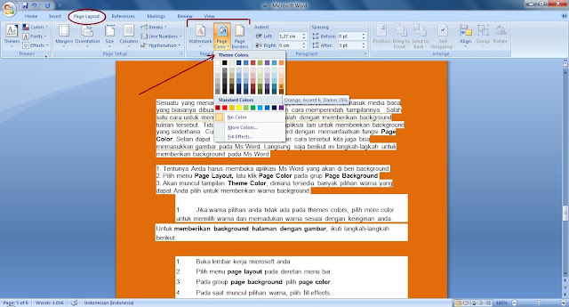 Cara Memberi Background Pada Ms Word yang Menarik - Panduan Belajar Ms ...