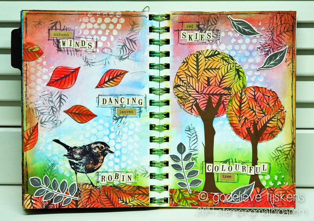 StampingMathilda: Art Journal - Autumn Impressions