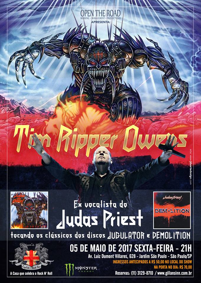 Radio Exmera : Tim Ripper Owens World Tour 2017