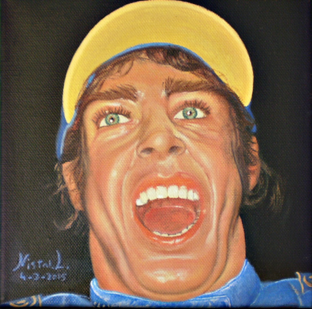 Pinturas al óleo Nistal Lorenzo: Fernando Alonso de cera pintado al ...