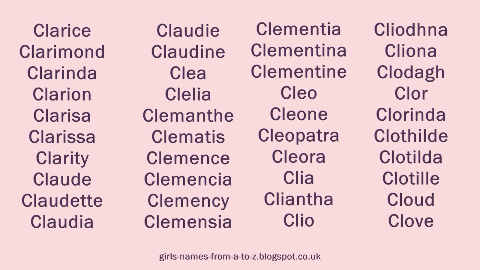 Girls Names From A To Z Girls Names Starting With C girls-names-from-a-to-z-girls-names-starting-with-c