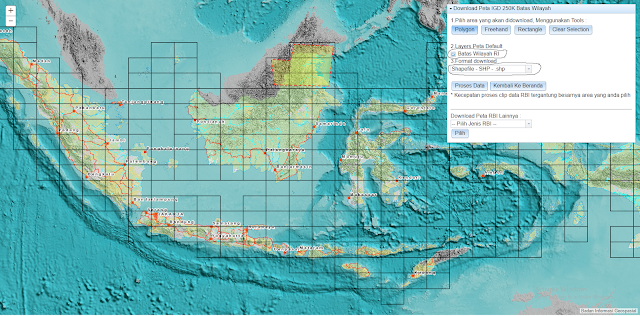 Download Peta RBI dari BIG (Bakosurtanal) - Cara Lain | Share to The World