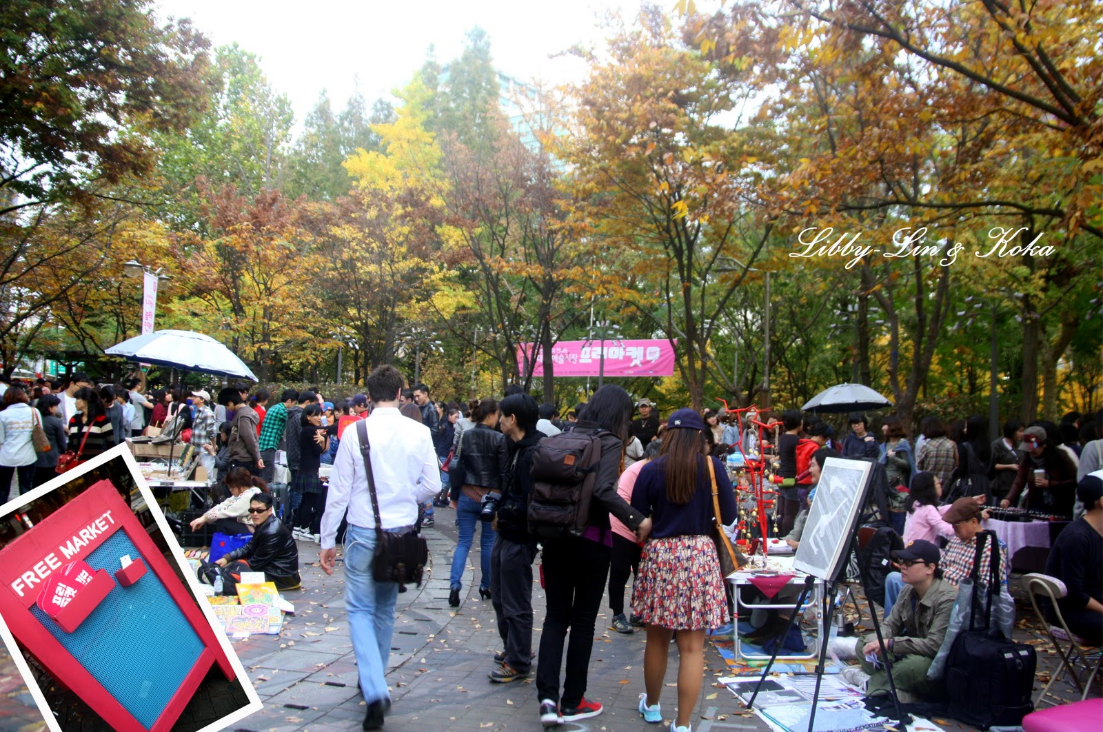Libby-Lin & Koka: Day 6: Hongdae Free Market