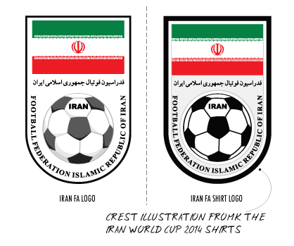 Football teams shirt and kits fan: Iran FA logo