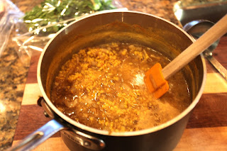 Spiced Yellow Lentils and Rice with Raita