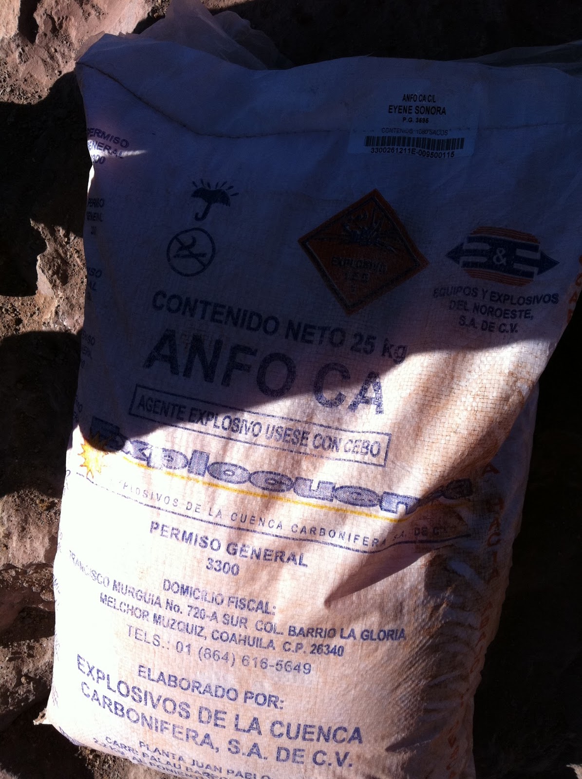 Explosivos en Minería