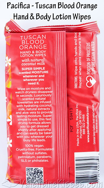 Valentine Kisses: Pacifica Hand & Body Lotion Wipes in Tuscan Blood ...