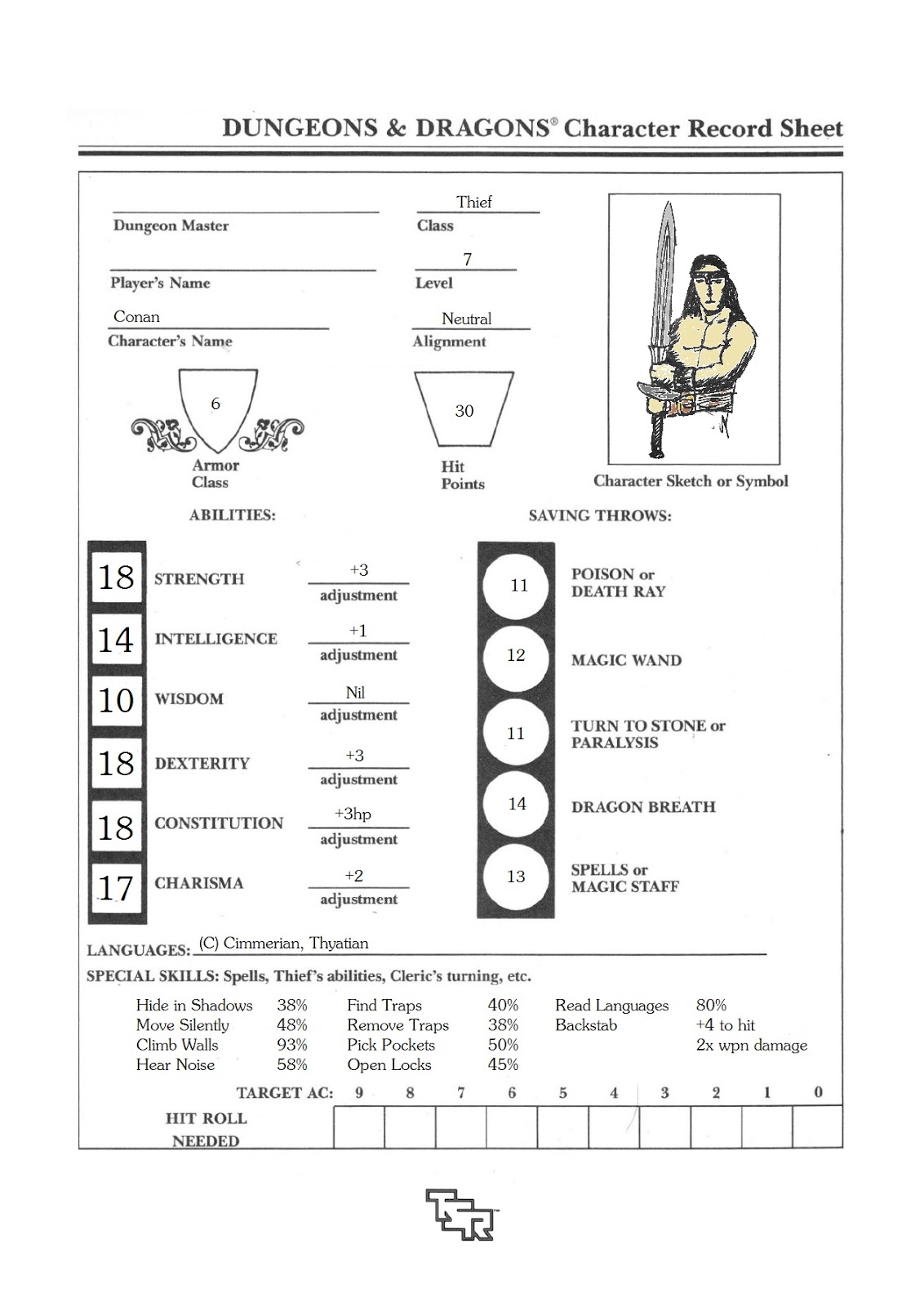 Valianttheywere: Hyborian Age: Conan the Barbarian character sheet