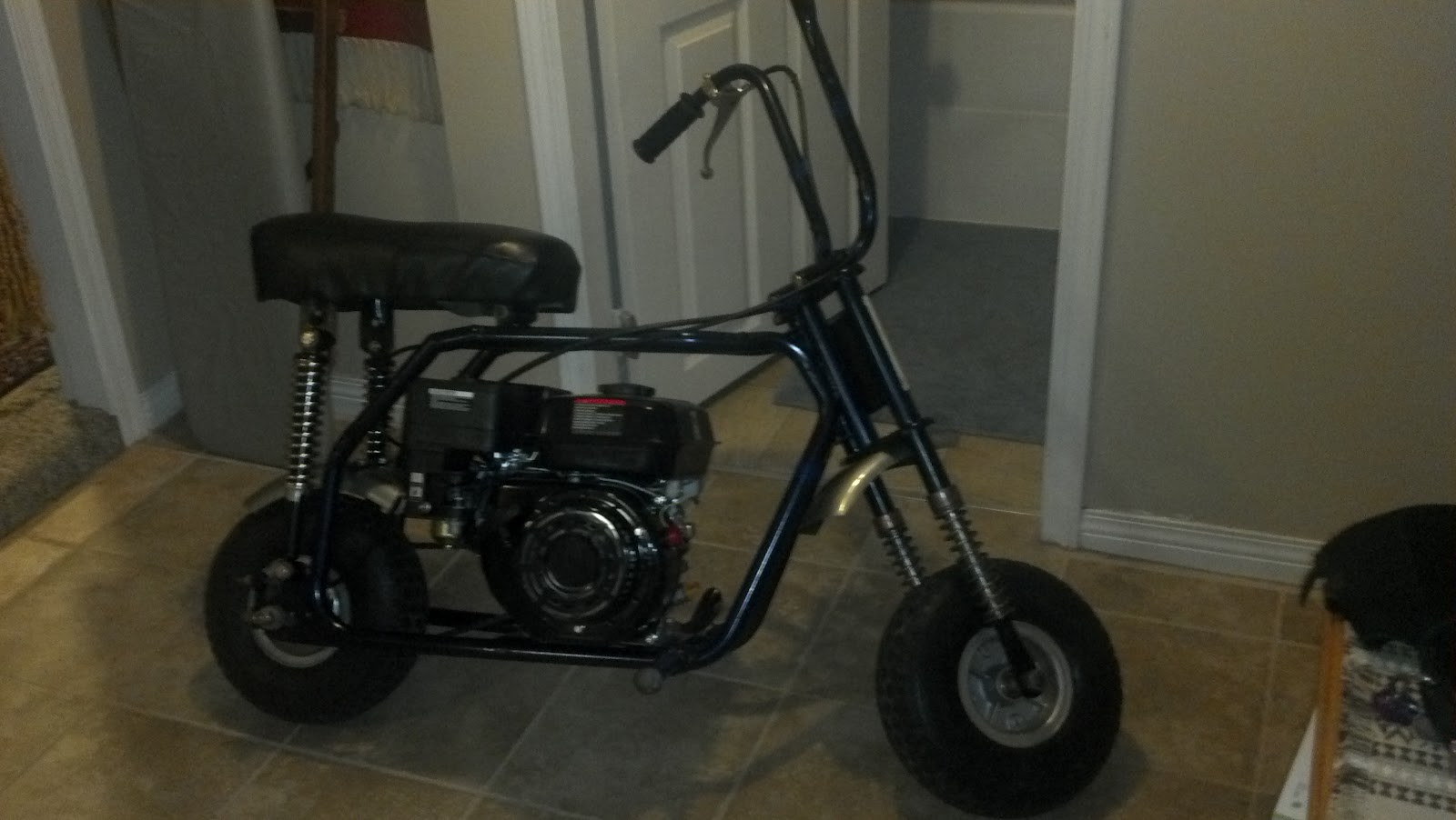 Robert's thoughts for today...: Rebuilding his Keystone mini bike.