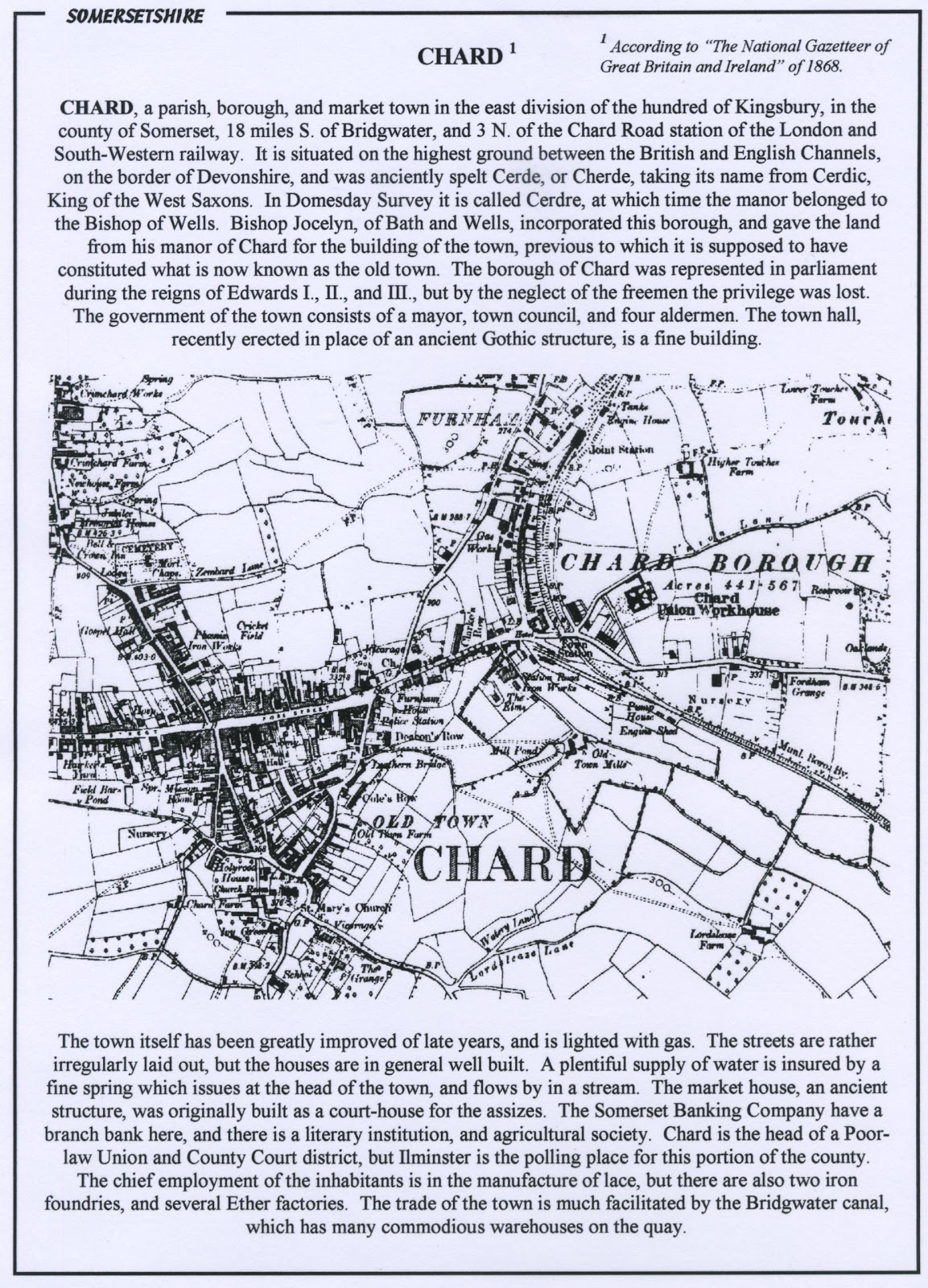 Somerset (& Bristol) Postal History: Chard (part 1 of 3)