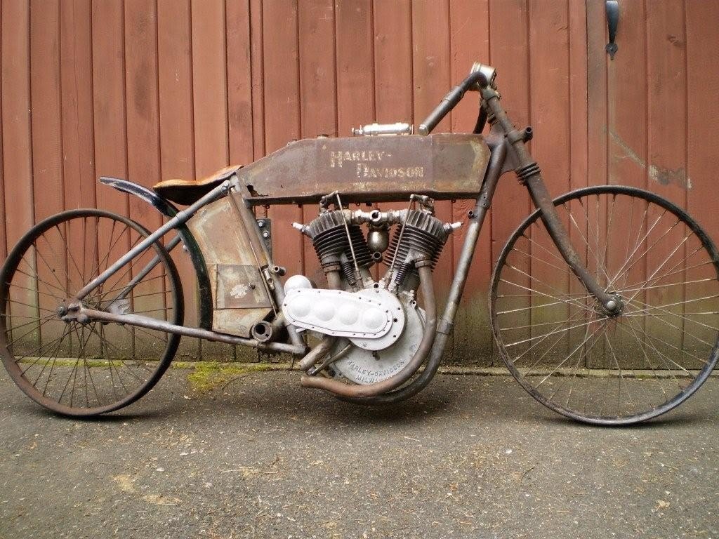 Belinfante-Indian-motorcycles: Genuine as-is 1913 Harley Davidson twin