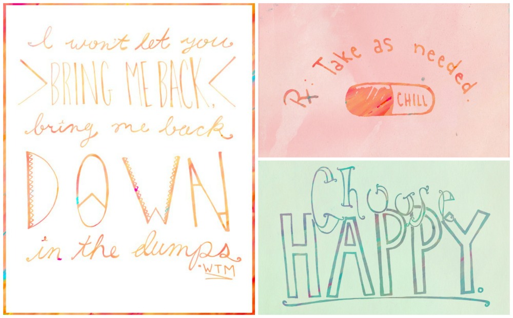 All Paths Lead to Wonderland: How to: Gold-Foil and Watercolor Text Art ...