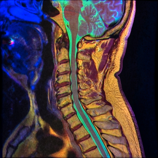 Nevit's blog: Color MRI of the Cervical verterbrae