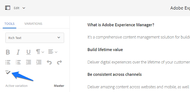 Experiencing Adobe Experience Manager (AEM, CQ): AEM 62 - Touch UI Content Fragment Editor RTE ...