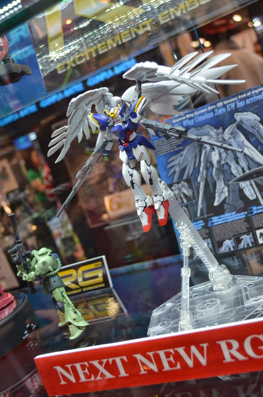 GUNDAM GUY: RG 1/144 Wing Gundam Zero Custom EW - On Display @ New York ...