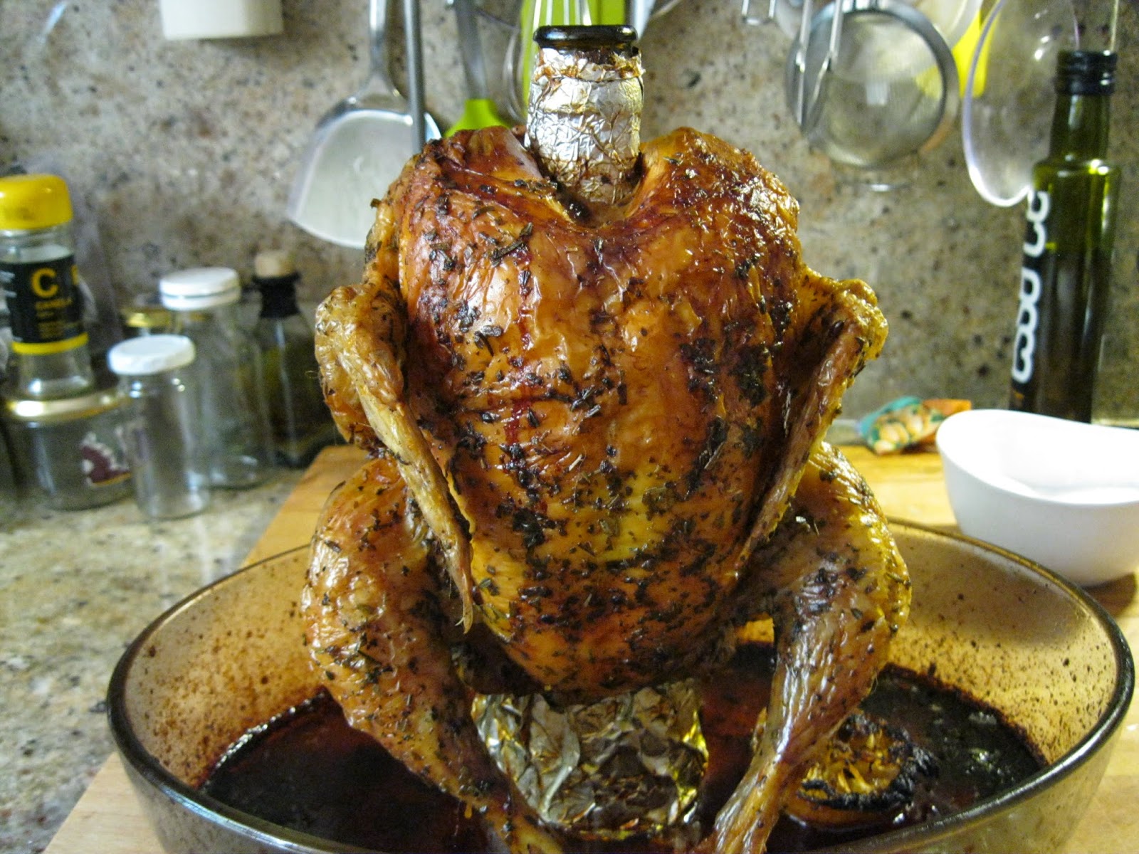 El Placer Diario: POLLO SENTADO AL HORNO