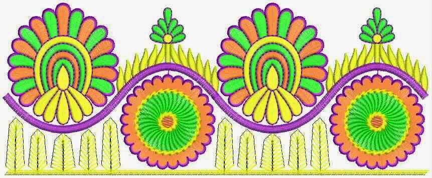 EmbDesignTube: Glorious Floral Laces Designs For Summer Dresses