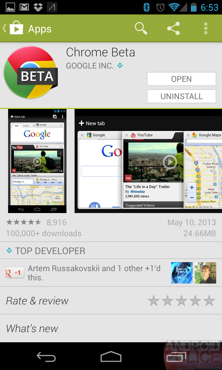 Google Play Store Updated to v4.1.6, Brings Changes in UI