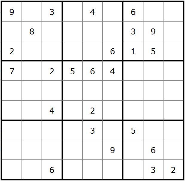 Andrew's Puzzles: Sudoku no 21 (Moderate)