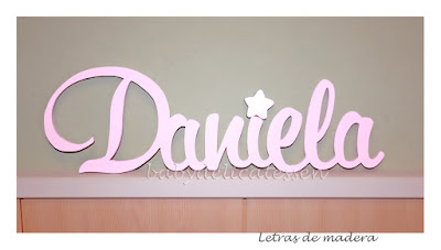 BABY DELICATESSEN LETRAS DE MADERA: DANIELA