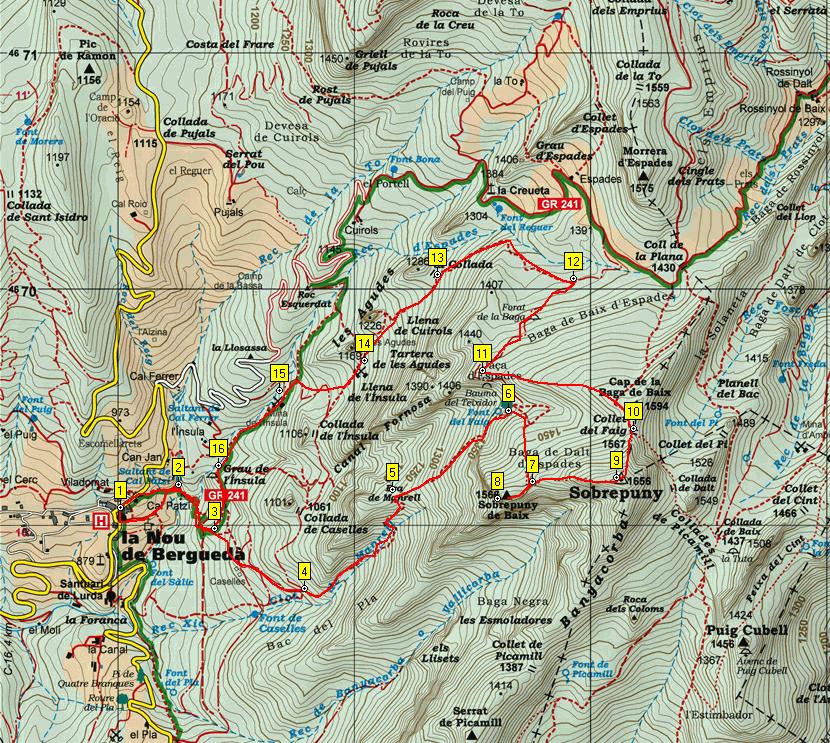 TROTACAMINOS trekking&route66: Ruta La Nou de Bergueda, Sobrepuny (100 ...