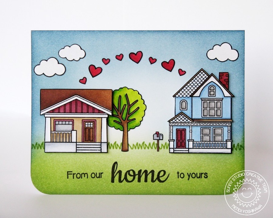 Sunny Studio: Introducing Happy Home: From Our Home To Yours Card