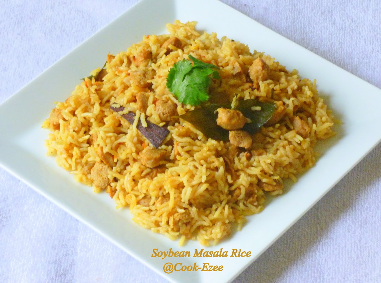 COOK-EZEE: Soybean Masala Rice