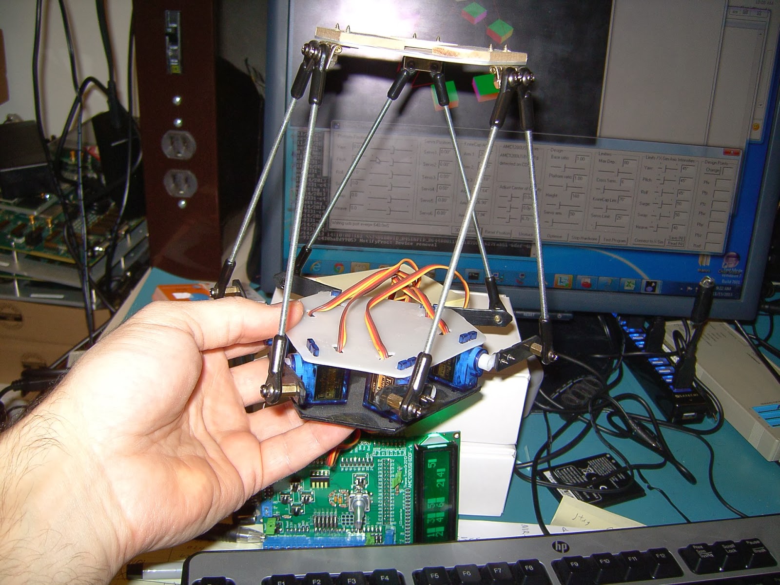 Thanos Motion Simulator Electronics: 6DOF mini servo platform