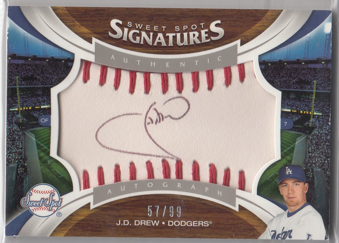 Dodgers Blue Heaven: Auto Collection: JD Drew Sweet Spots